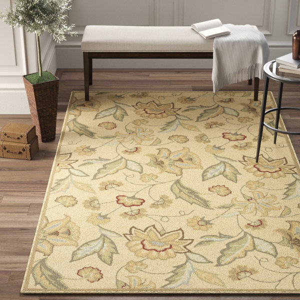 Charlton Home® Schmitt Hand Hooked Floral Rug & Reviews | Wayfair