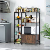 17 Stories 31.4'' Steel Standard Baker's Rack with Microwave ...