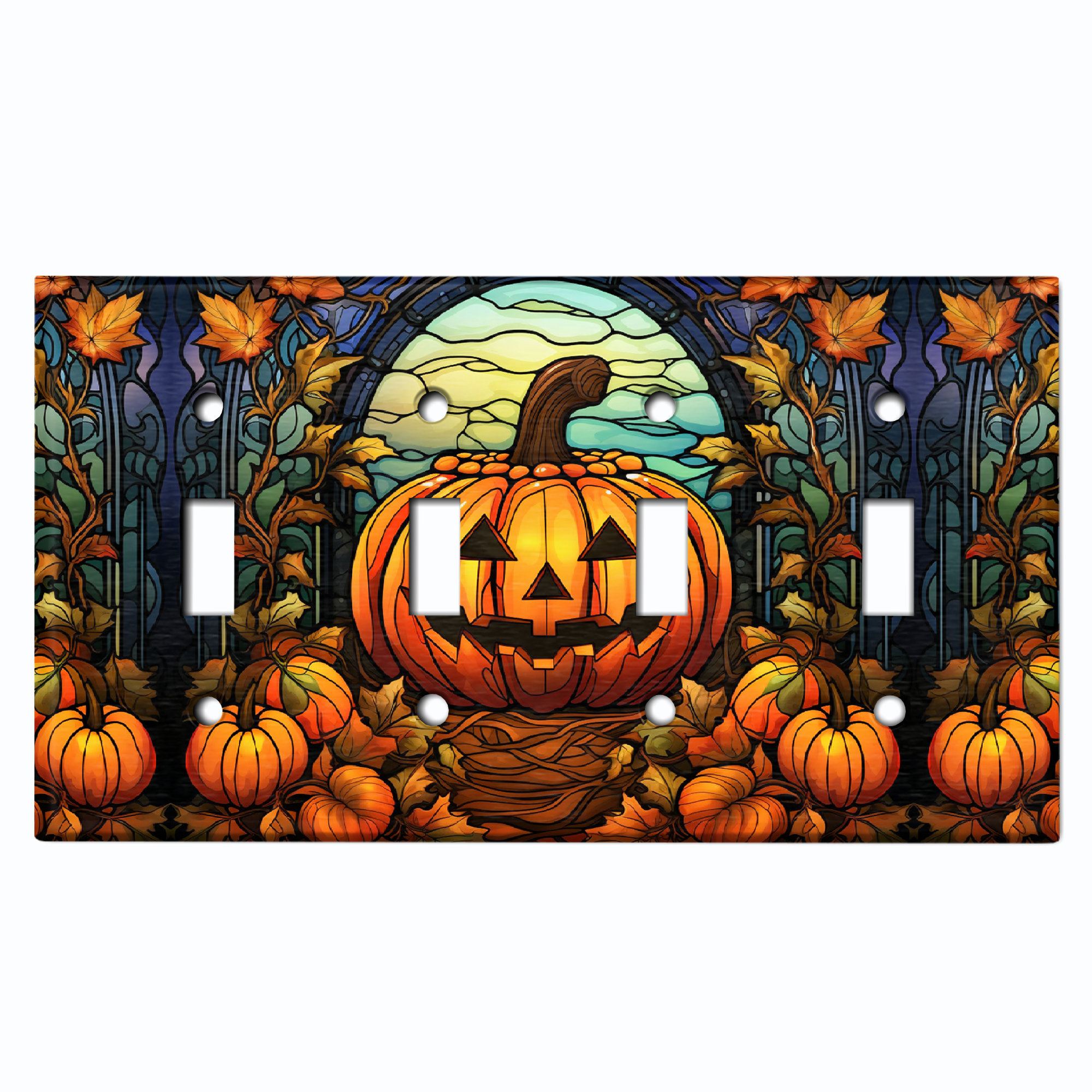 WorldAcc Halloween Spooky Pumpkin Christmas Festive Tree Lights 4 ...