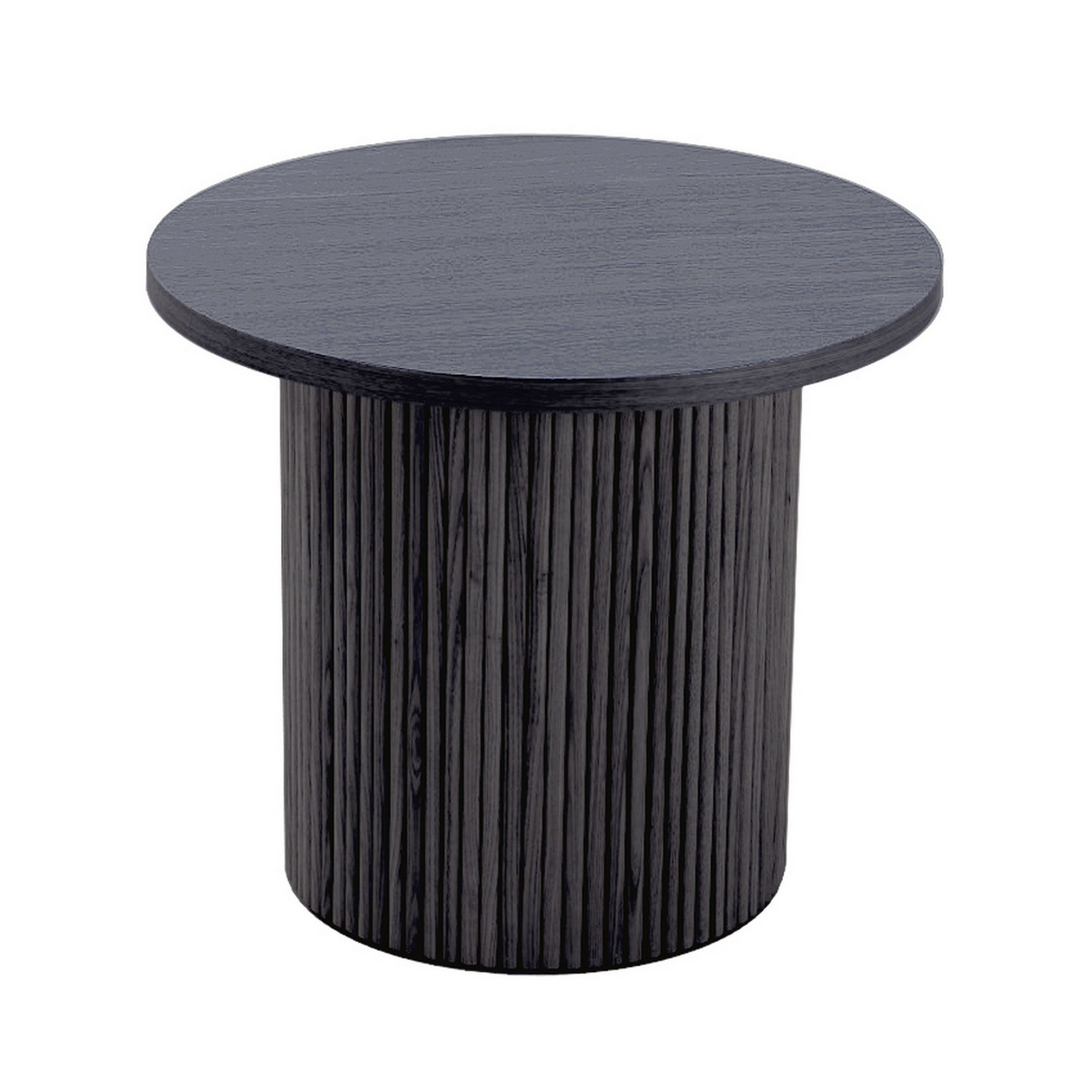 Joss & Main Jimmy Black Ash Round End Table - Wayfair Canada