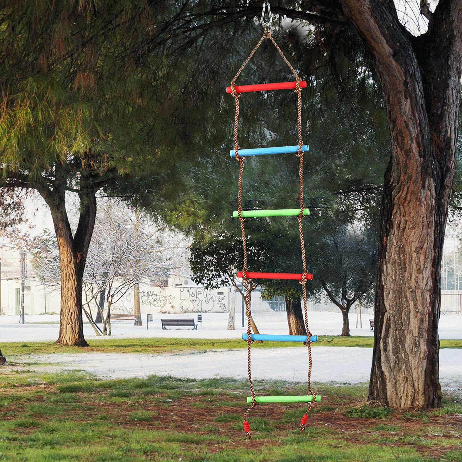 REDCAMP 6.6 Ft Rope Ladder for Kids, Climbing Ladder for Swing Set ...
