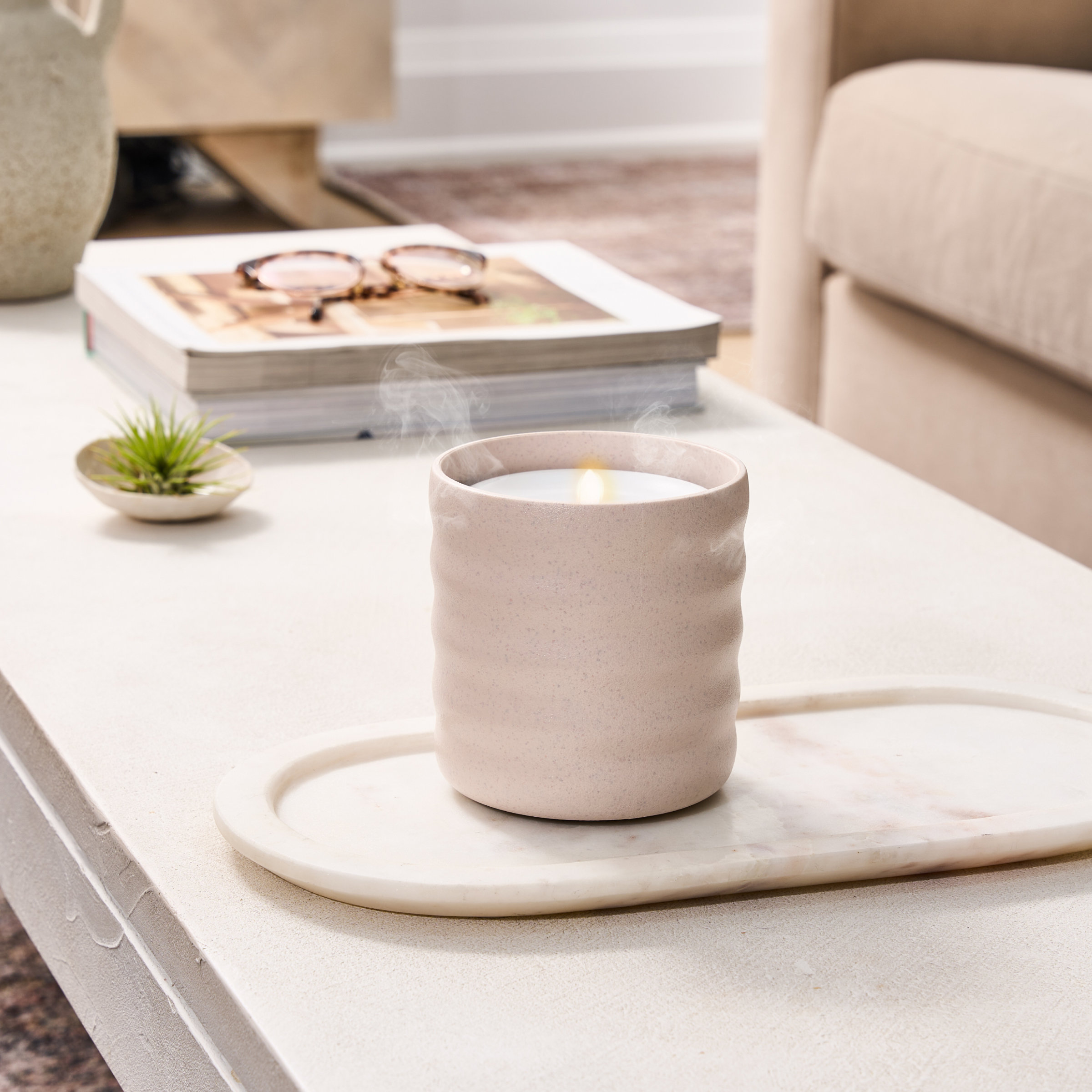 Latitude Run® Flameless Candle Diffuser - Bubble Cream "& Reviews" | Wayfair