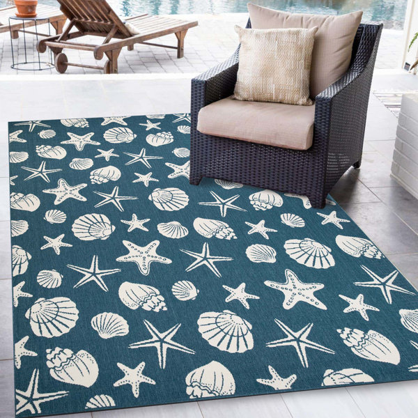 Rosecliff Heights Kisor Hiapo Nautical Seashells and Starfish Coastal ...