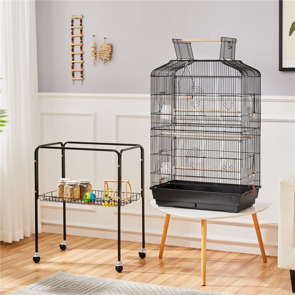 Tucker Murphy Pet™ 67.5? H Open Top Metal Bird Cage Large Rolling ...