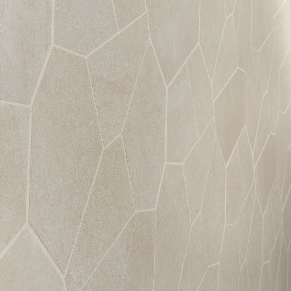 TileBar Era Organic Pattern Limestone Look Matte Porcelain Mosaic Tile ...