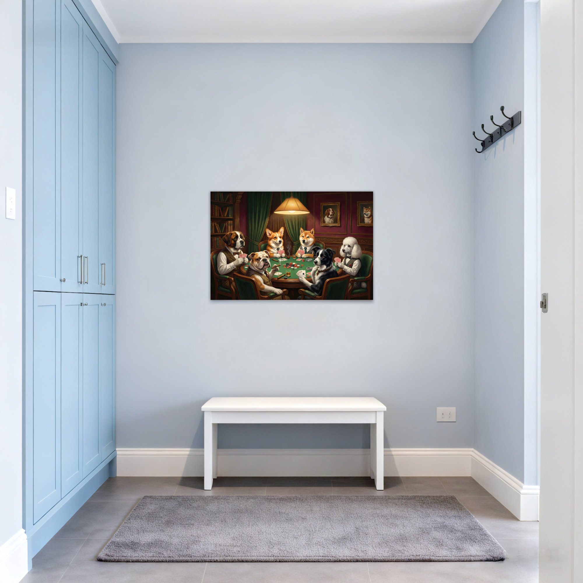 Astoria Grand Animals Dogs Playing Poker In A Library Room | Wayfair