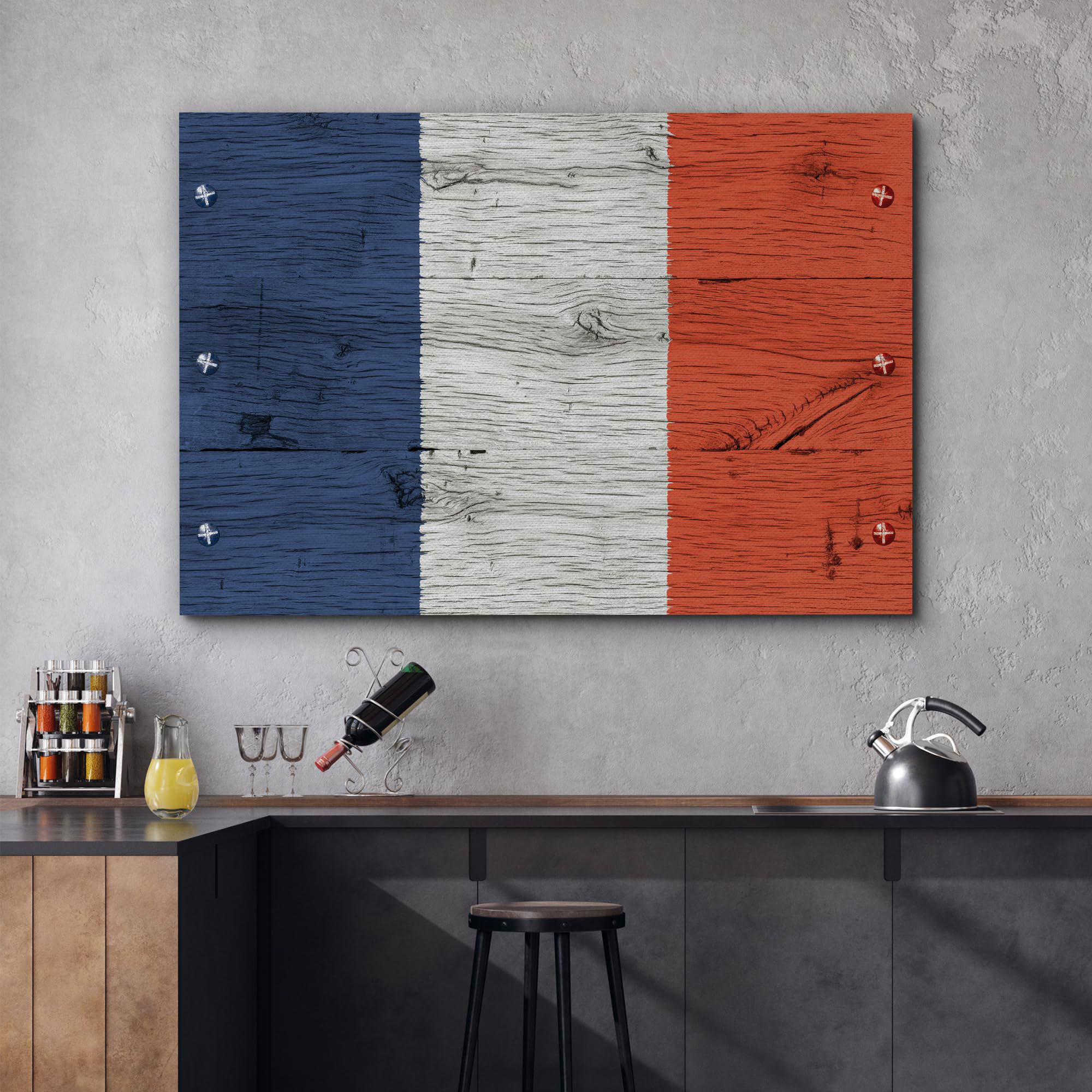 IDEA4WALL Wood Panel Flag Of France | Wayfair