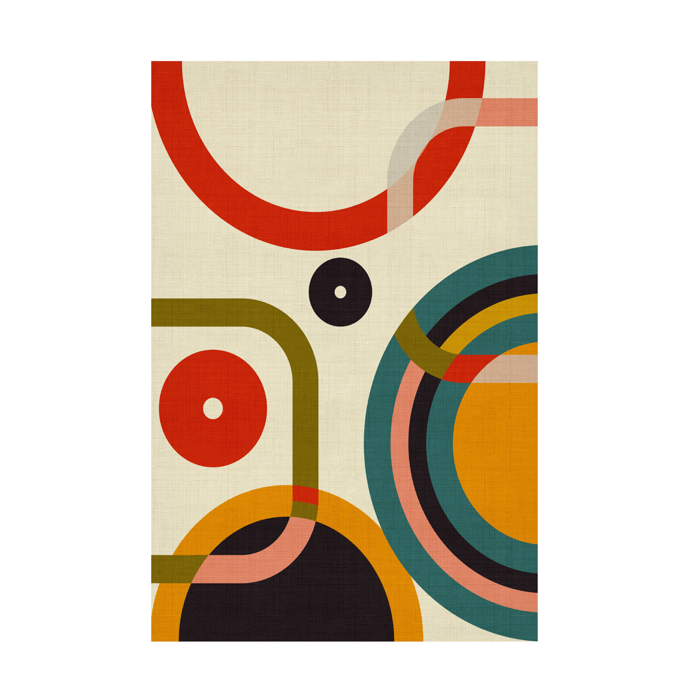 Ebern Designs Ana Rut Bre Mid Century Cirque Canvas Art - Wayfair Canada