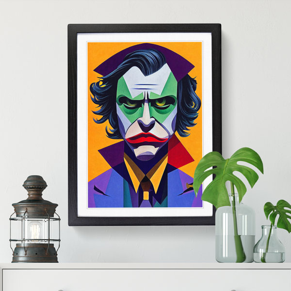 Big Box Art FRM-V0523-2493X The Joker Abstract - Single Picture Frame ...