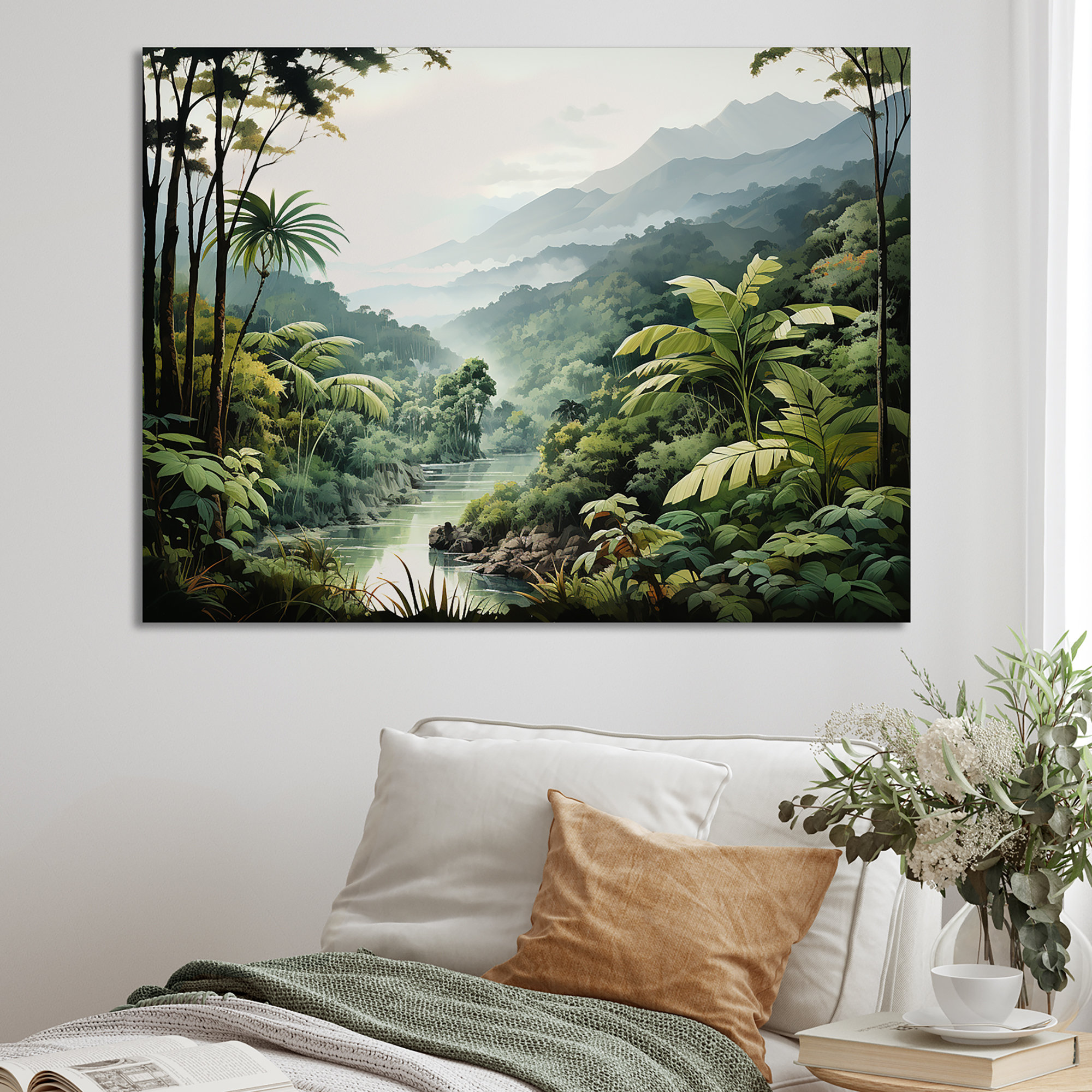Millwood Pines Tropical Wilderness Escape IV - Print on Canvas ...