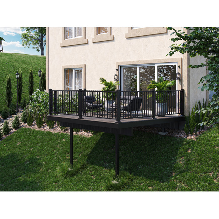 Fortress Building Products Apex 12' x 12' Freestanding PVC Deck Kit ...
