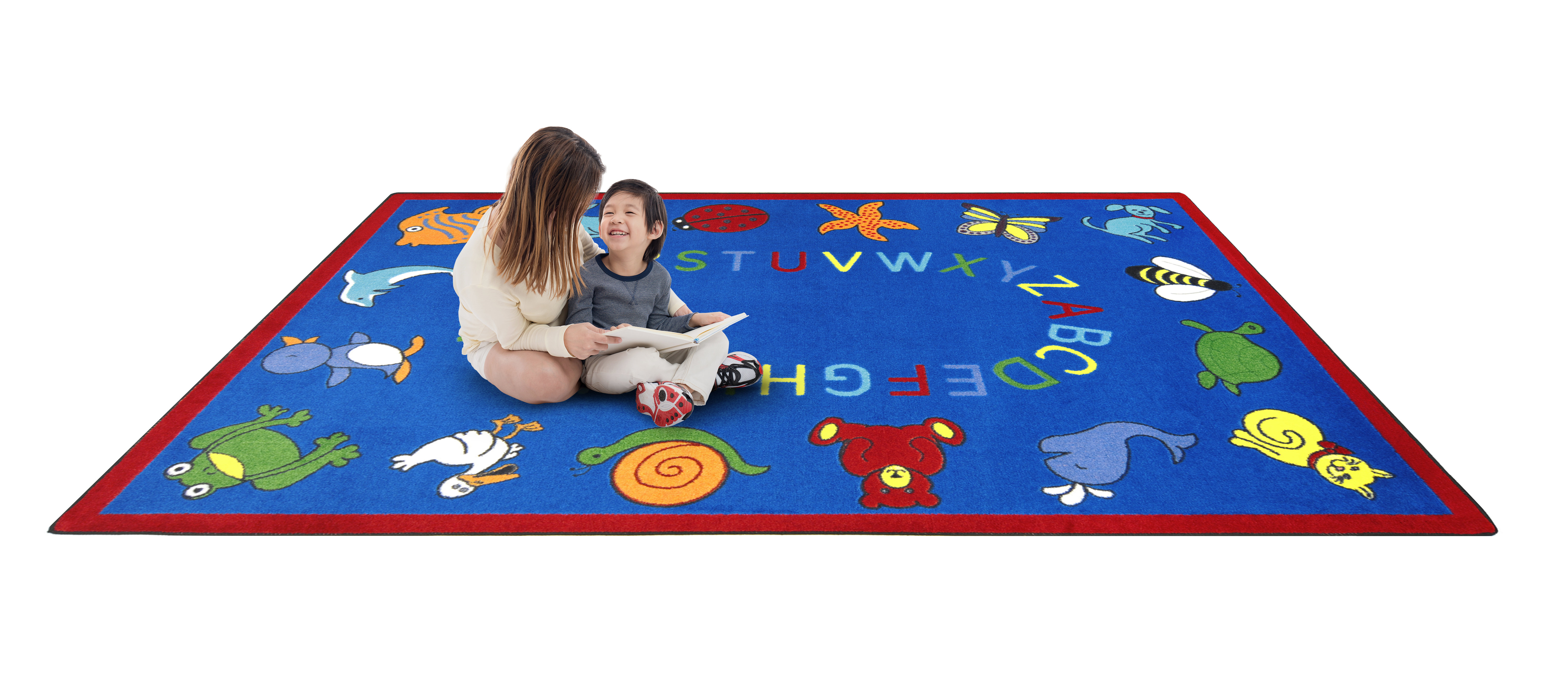 Joy Carpets Educational ABC Animals by Joy Carpets Area Rug | Wayfair