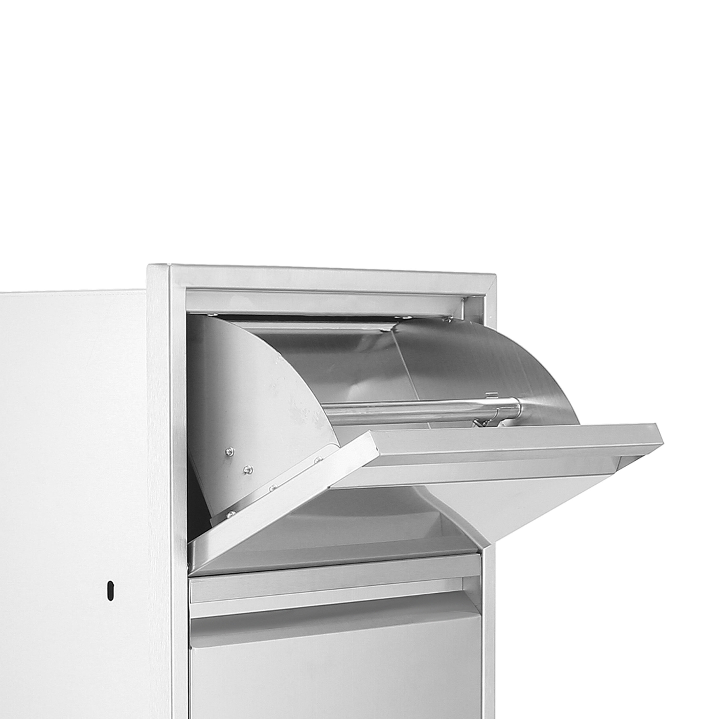 Ebern Designs Double Access Drawer with Paper Towel Holder 15''Wx H26 ...