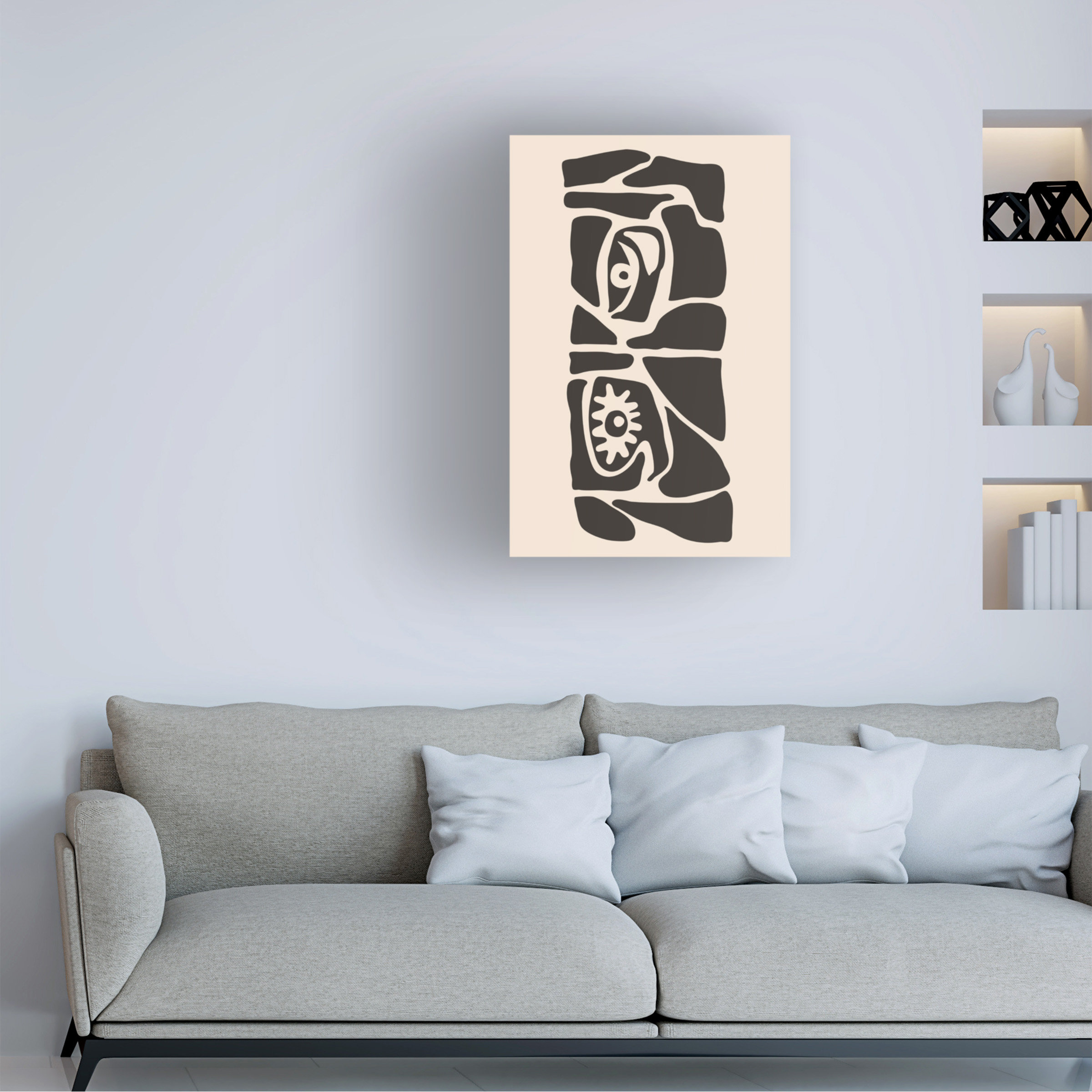 Wrought Studio™ Jay Stanley Abstract Face Series 6 Canvas Art | Wayfair