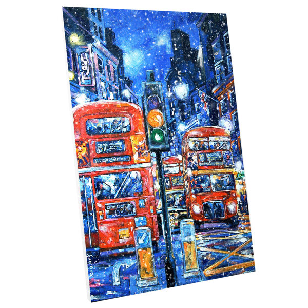 Lark Manor Winter Buses Ceramic TileWall Decor | Wayfair.co.uk