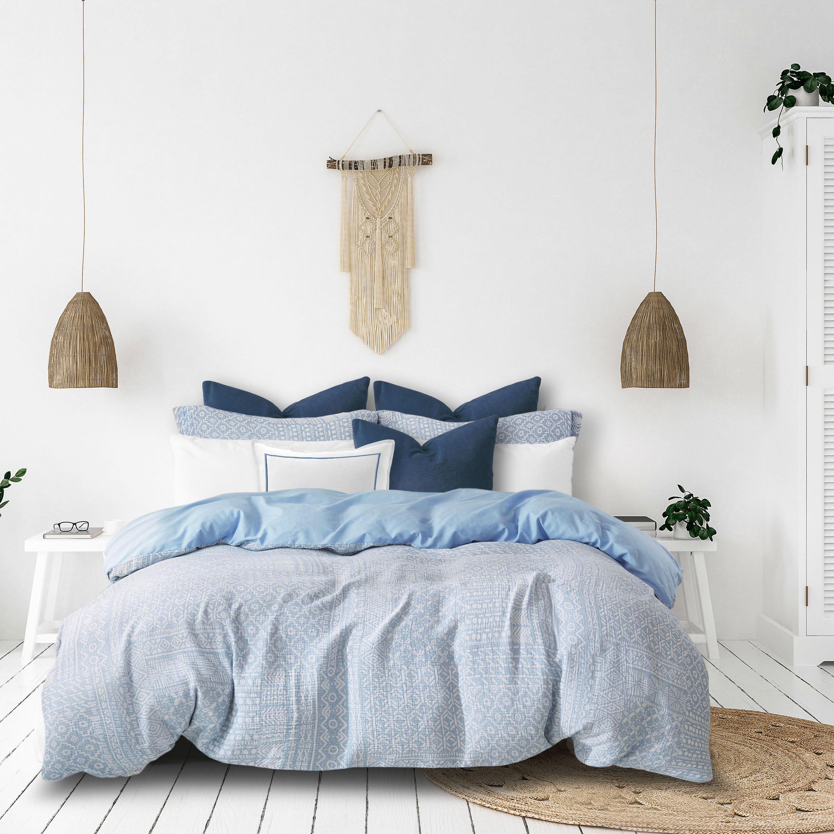 Alivio Linens Blueridge 100% Cotton Duvet Cover Set | Wayfair