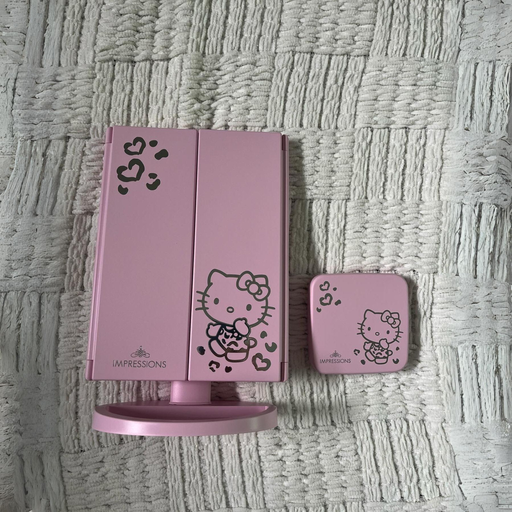 Hello Kitty Hot Pink Kitchen Accessories And Cabinet After Renovation