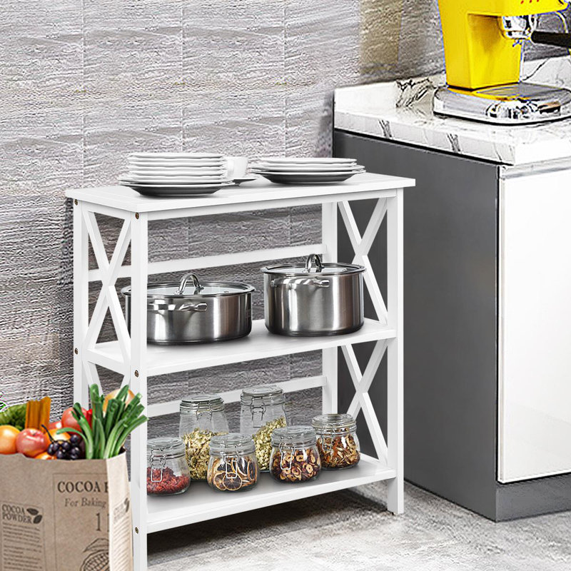 Breakwater Bay Tamica 34" H x 31" W Solid Wood Standard Bookcase | Wayfair