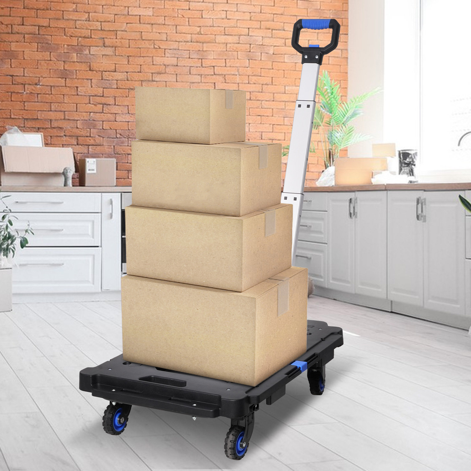 LUCKYREMORE Portable Foldable Hand Truck | Wayfair
