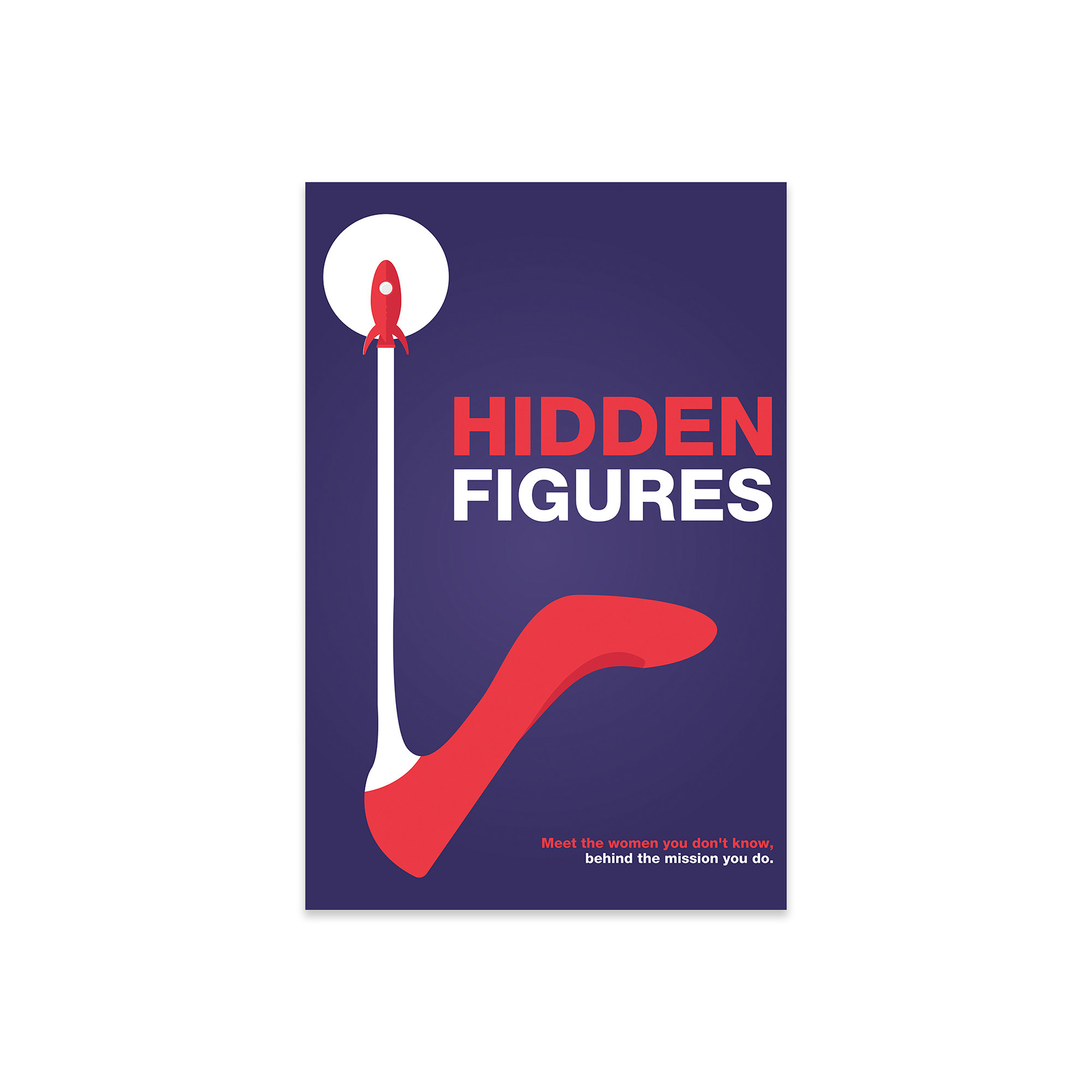 Trinx Hidden Figures Minimalist Poster - Heel Print On Acrylic Glass ...
