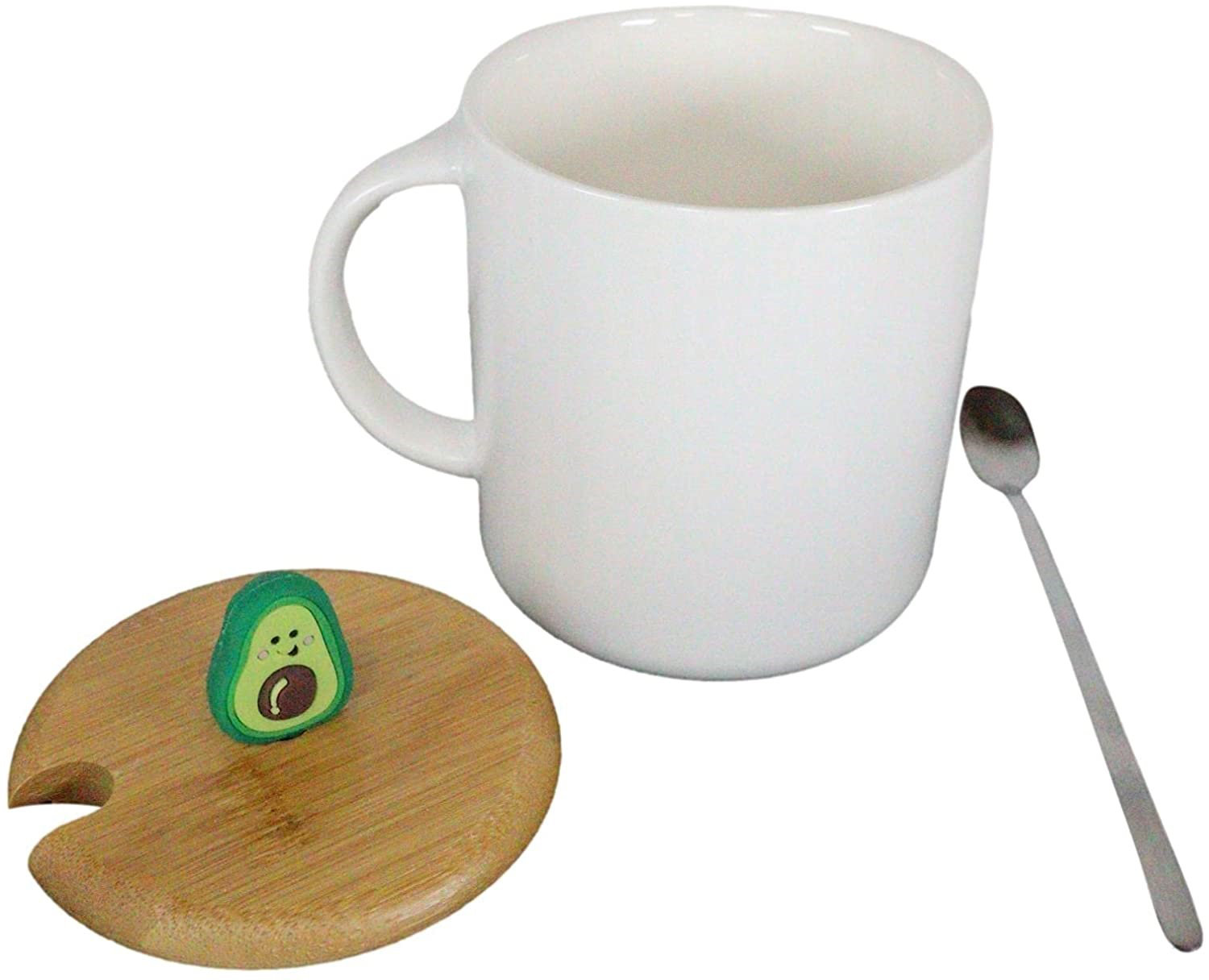 Latitude Run® Ebros Whimsical Hearty Avocado Halves Ceramic Coffee Tea ...