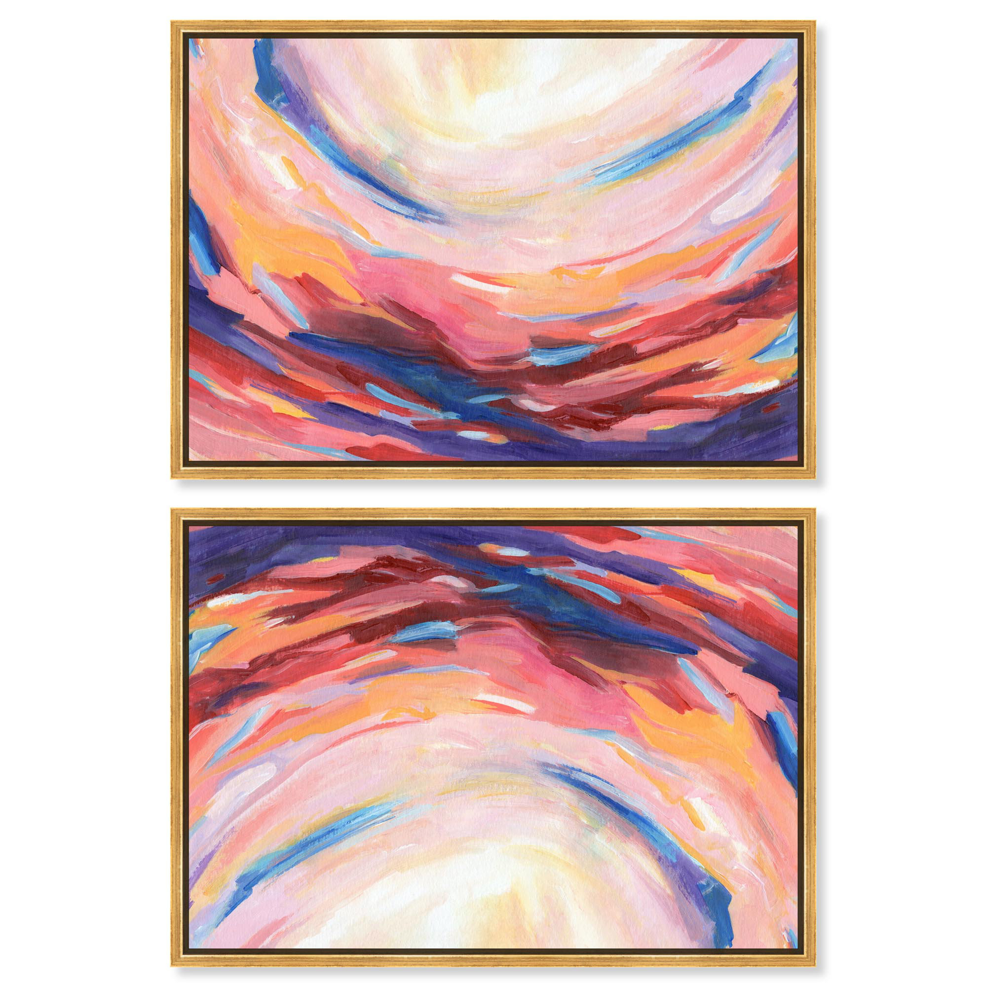 Art Remedy Horizons Embrace Set Canvas Contemporary Modern by Art ...