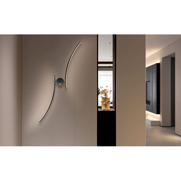 Ivy Bronx 32" Wall Sconce, Dimmable LED Modern Sconces Wall Decor ...