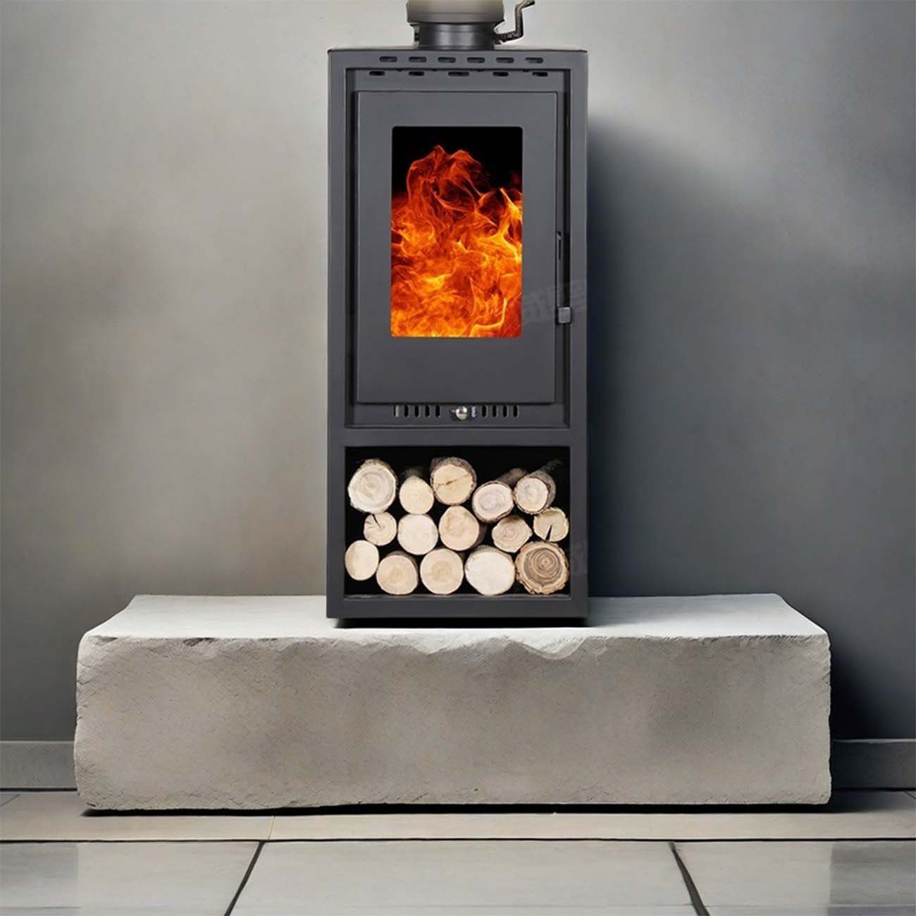 Hart Enjoy life Vertical thickened cast iron heating fireplace ...