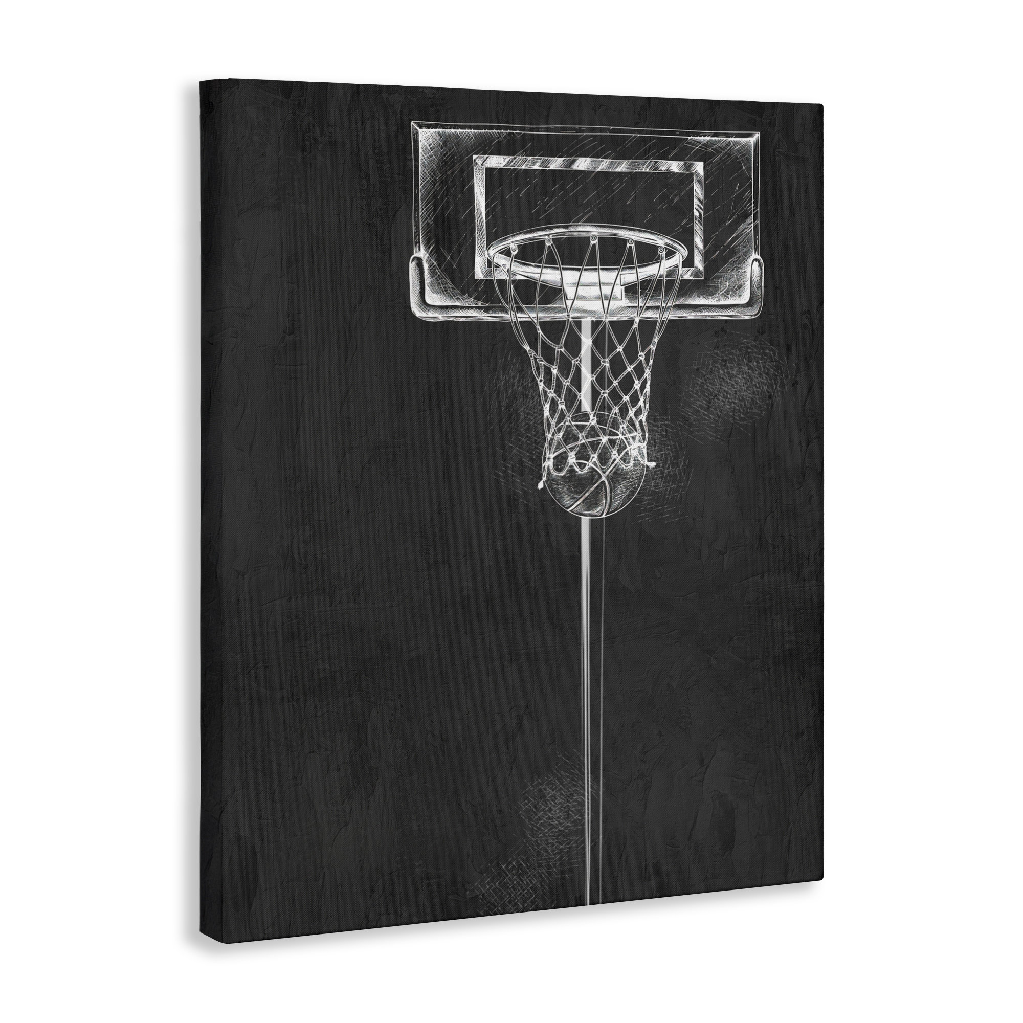 Hokku Designs Basketball Dunk Score Canvas, design by Kim Allen | Wayfair