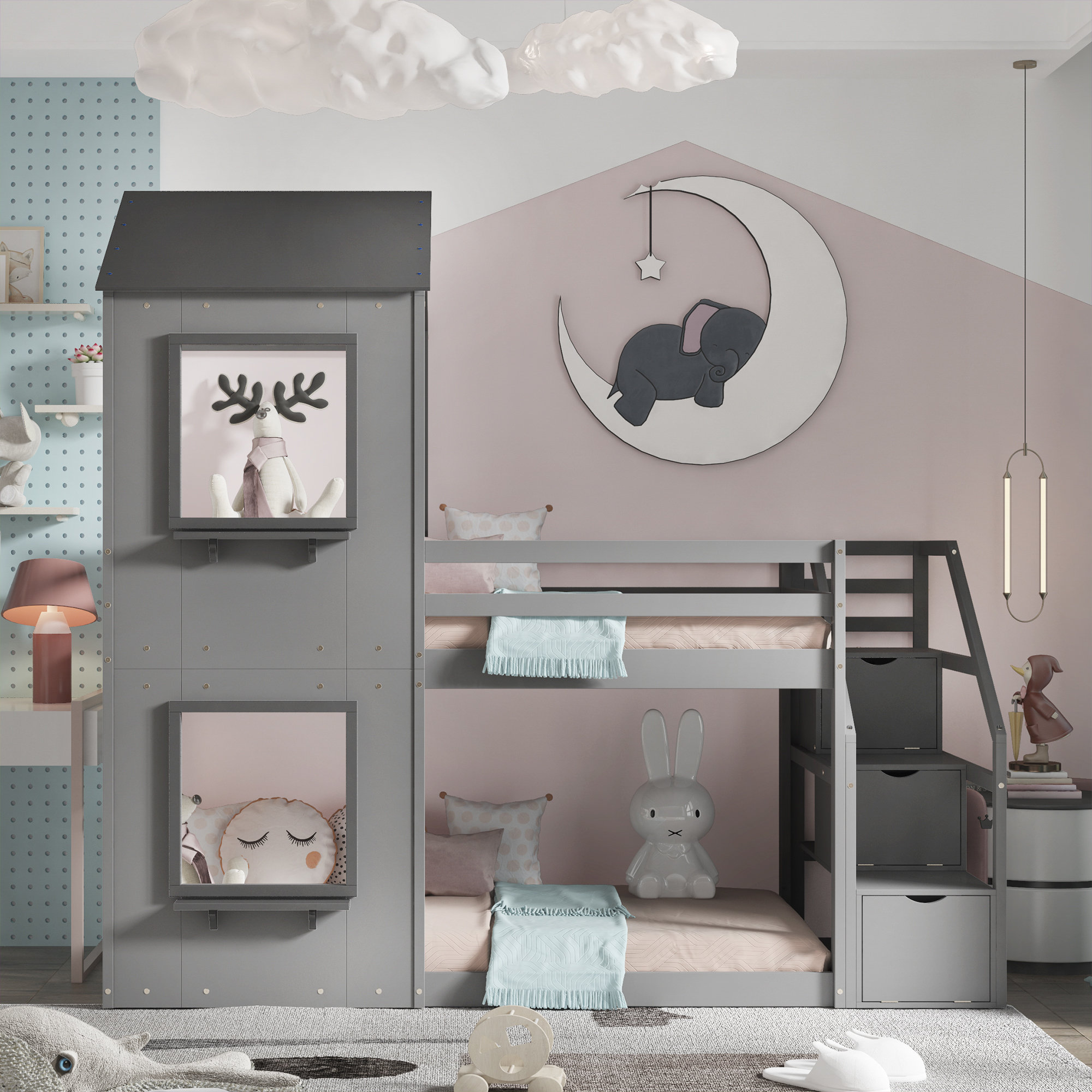 Harper Orchard Ooper Twin Over Twin Standard Bunk Bed by Harper Orchard ...