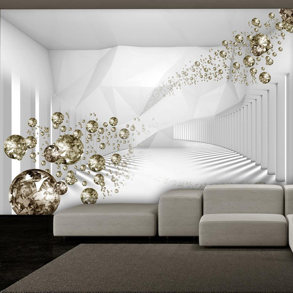 Brayden Studio® Anyah Diamond Corridor Wall Mural | Wayfair