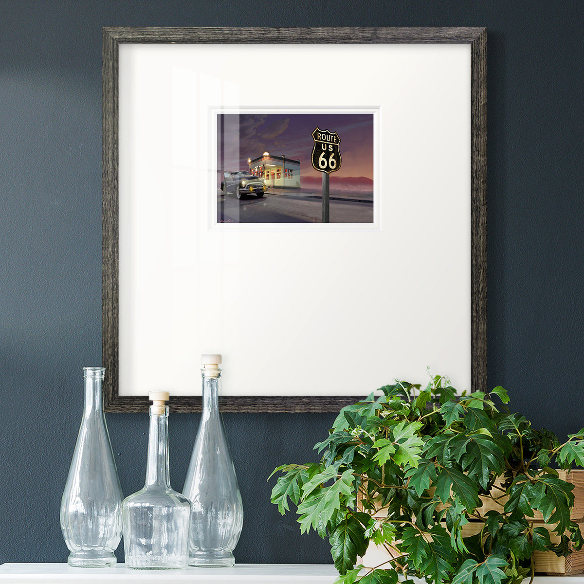 Red Barrel Studio® Adyson Route 66 - Single Picture Frame Print | Wayfair