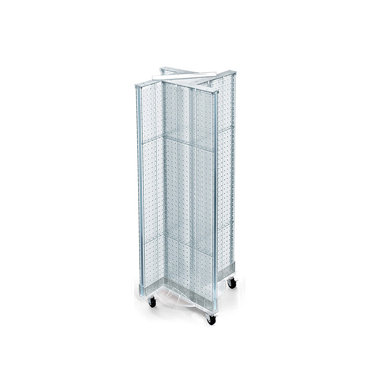 Azar Displays Pinwheel Pegboard Floor Display on Revolving Base ...