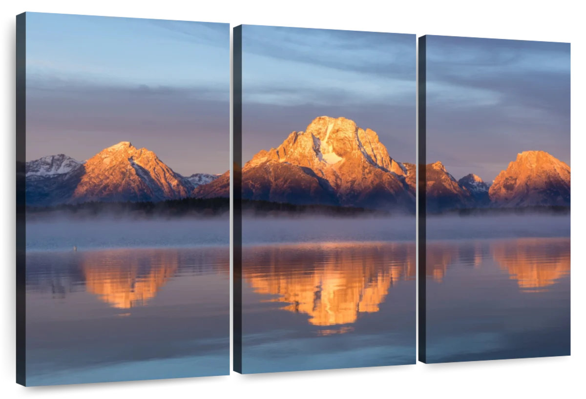 Millwood Pines Alvord Tetons Mountain Range Alpenglow | Wayfair