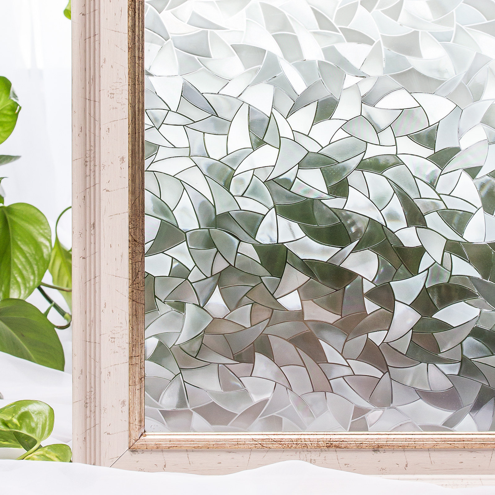 Ivy Bronx 35.4 In. X 78.7 In. Window Privacy Film Static Cling UV ...