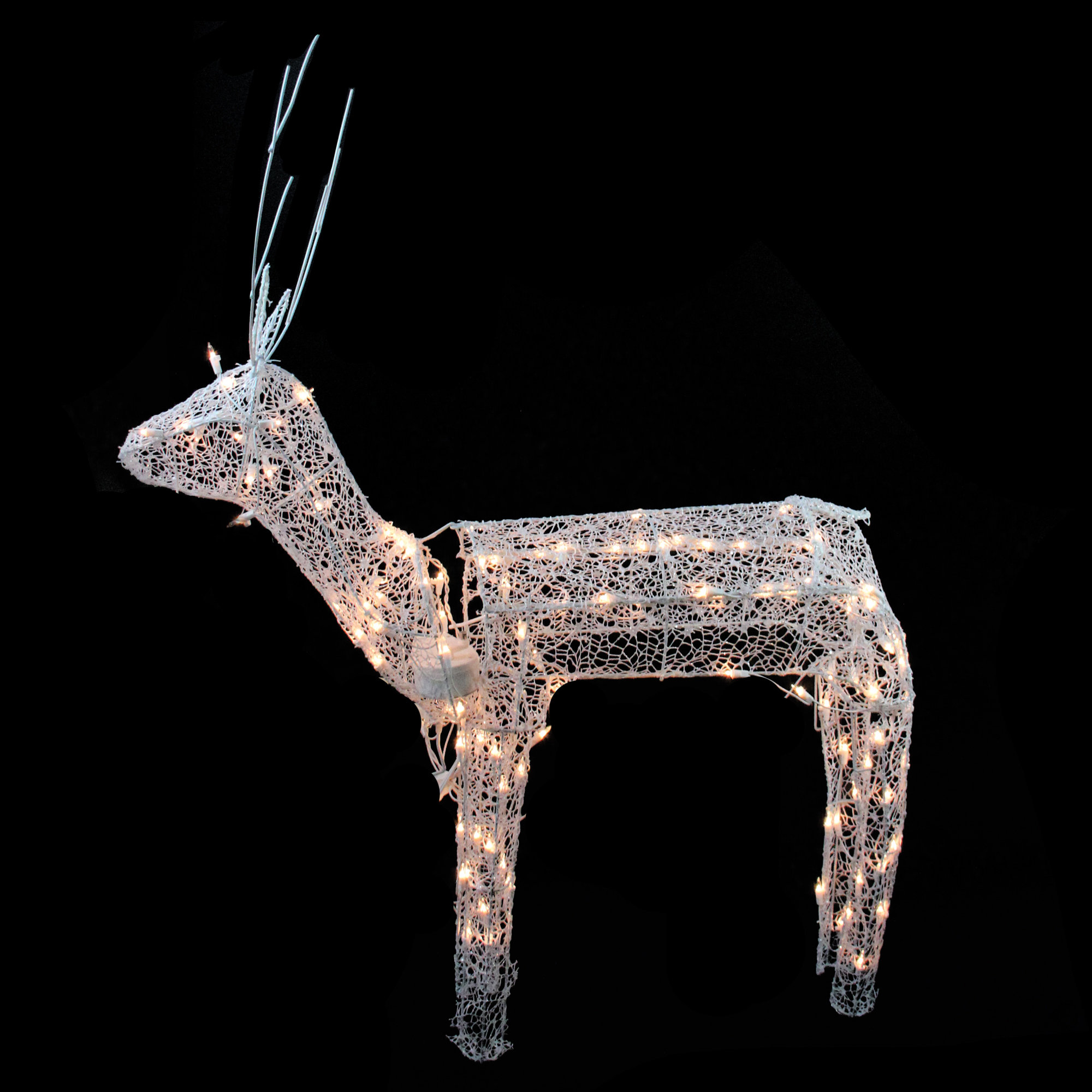 Northlight Seasonal 48" Pre Lit Animated Standing Buck Reindeer Outdoor ...
