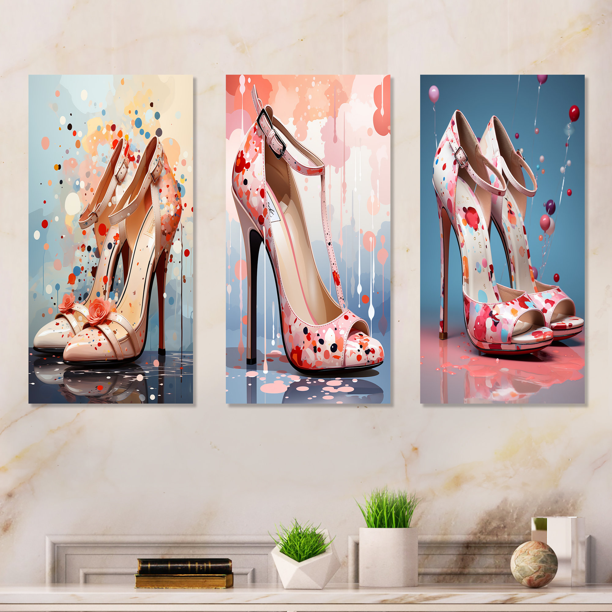 Mercer41 Mid Century Pink High Heels Elegance I - Fashion High Heels ...