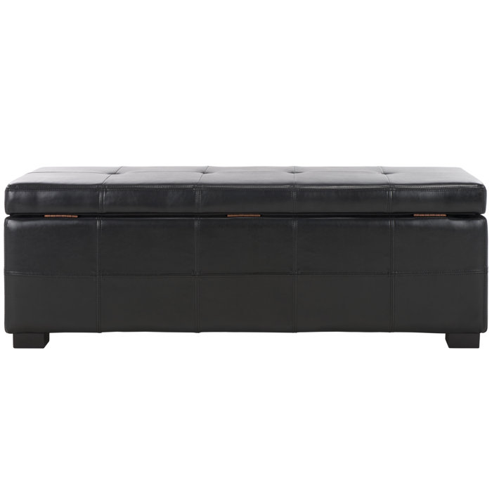 Red Barrel Studio® Alescia Faux Leather Upholstered Storage Bench ...