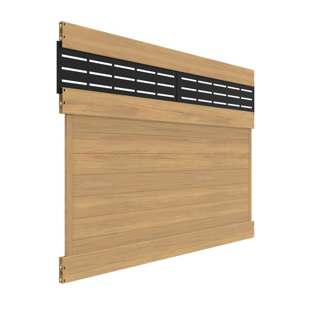Barrette Outdoor Living Horizontal Fence Boardwalk Cypress Vinyl ...