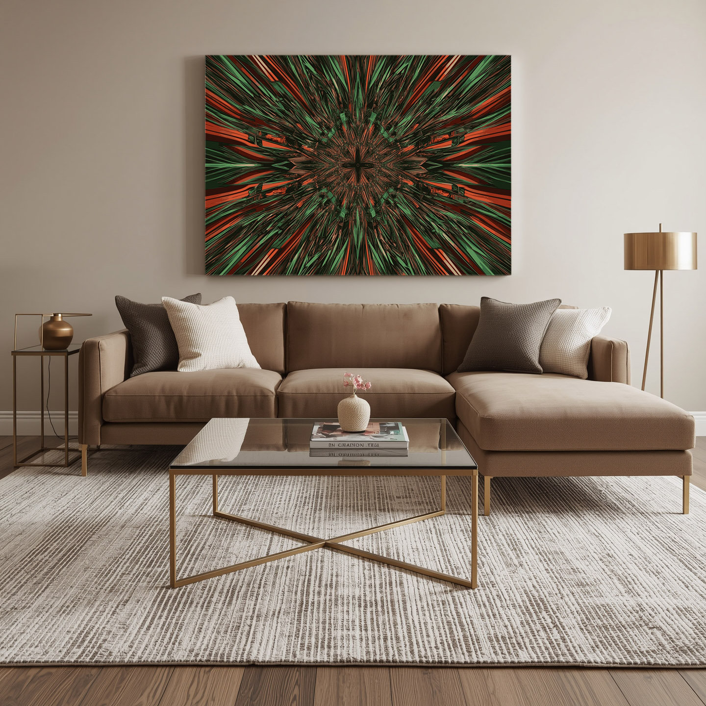 Ivy Bronx Op Art 34 Brown Canvas Wall Art - Wayfair Canada