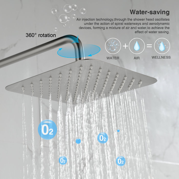 XIZZI Complete Shower System & Reviews | Wayfair