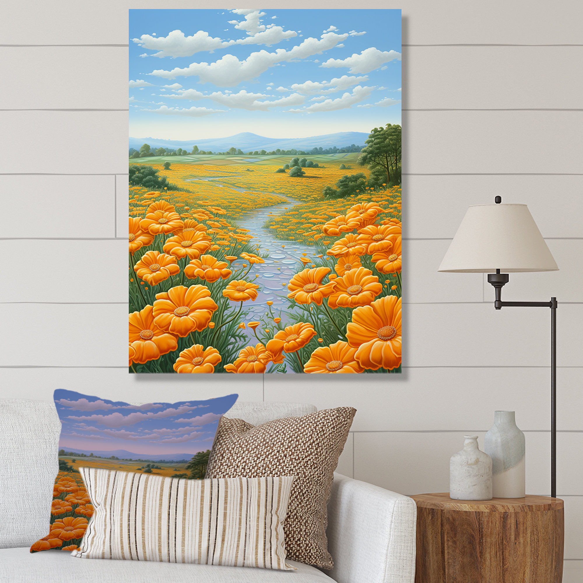 Millwood Pines Radiant Sunshine Marigold Flowers IV Framed On Canvas ...