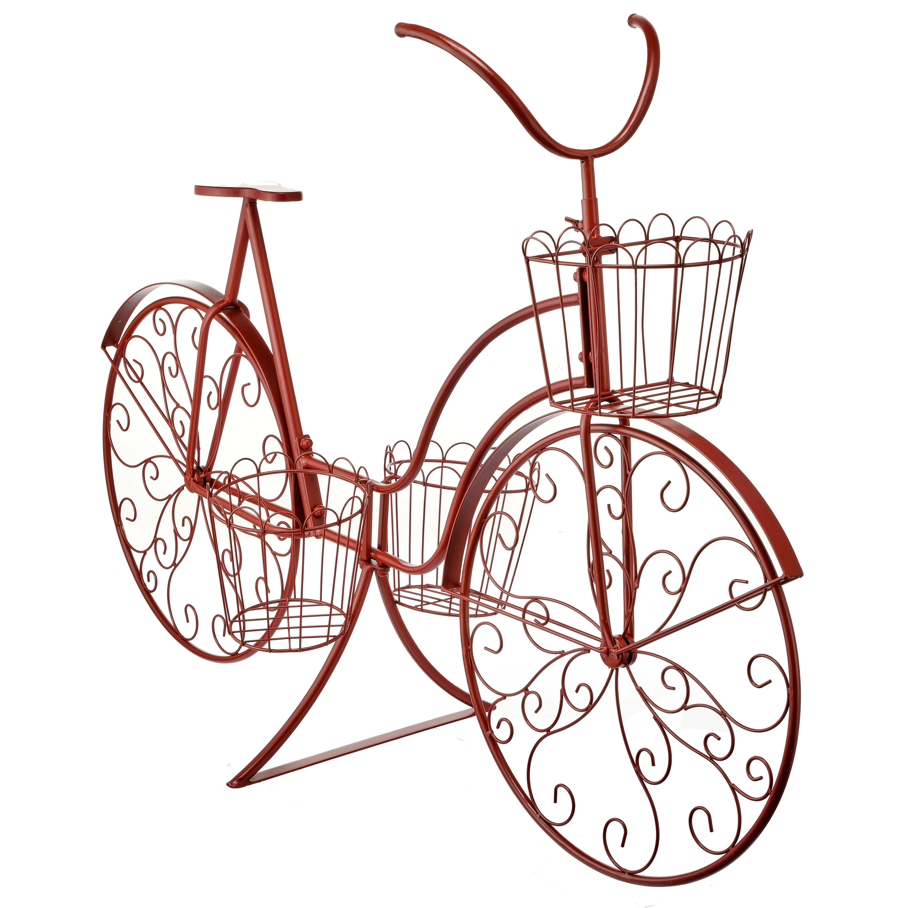 August Grove® Baleria Garden Bicycle With Planters & Reviews | Wayfair