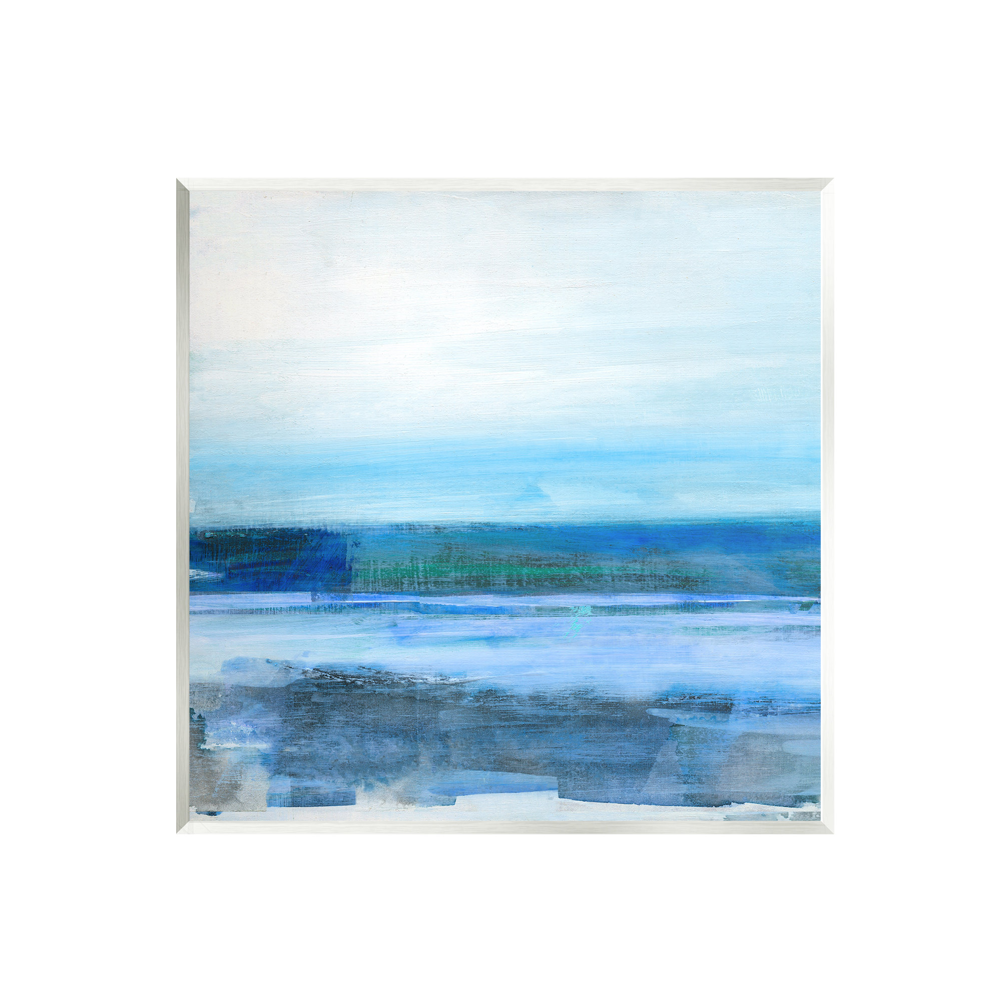 Stupell Industries Ba-231-Wood " Ocean Waves Abstraction " by Sally ...