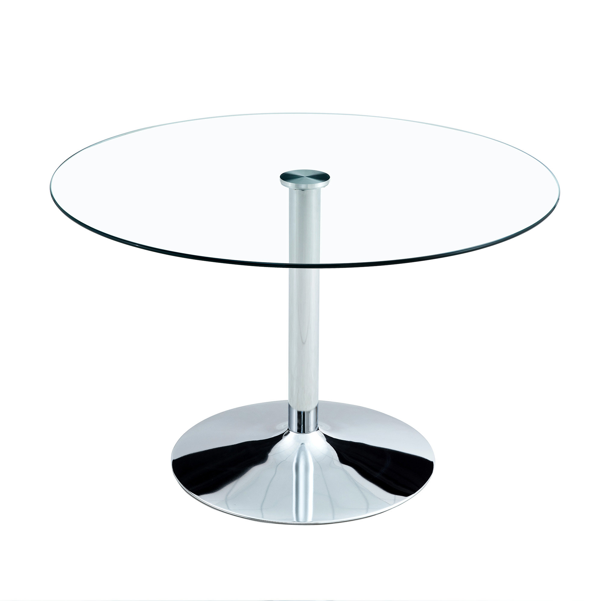 Mercer41 A 47-Inch Diameter Glass Top And A Modern | Wayfair