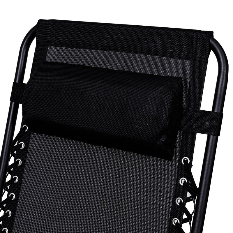Arlmont & Co. Rowell Outdoor Metal Chaise Lounge Set with Table ...
