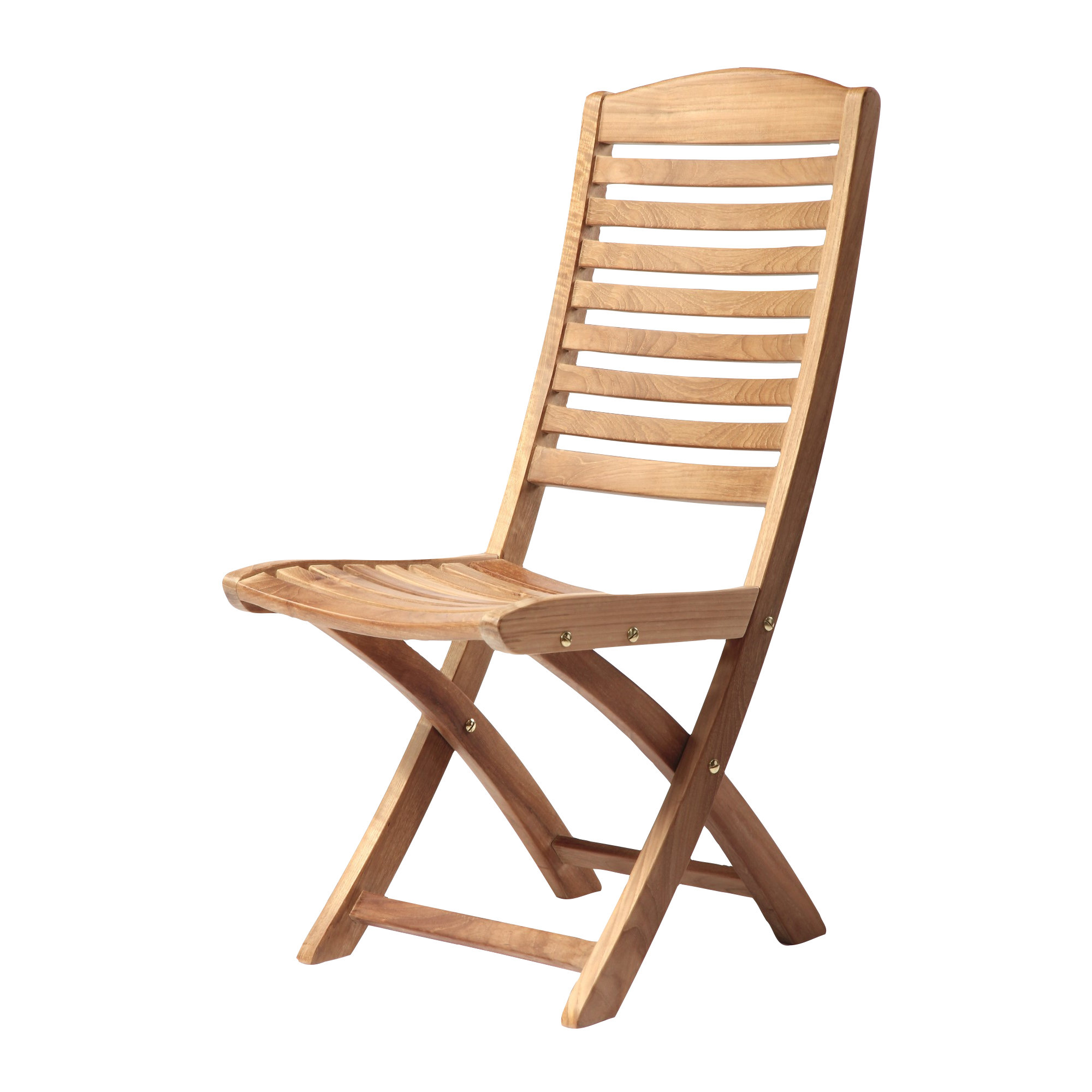 Red Barrel Studio® Solid Wood Patio Folding Chair | Wayfair