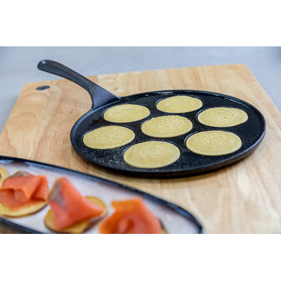 KitchenCraft Cast Iron 7 Hole Blinis Mini Pancakes Pan | Wayfair.co.uk