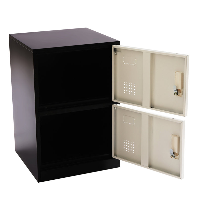 Ebern Designs Centhia 2 Door Vertical Stackable Storage Cabinet with ...