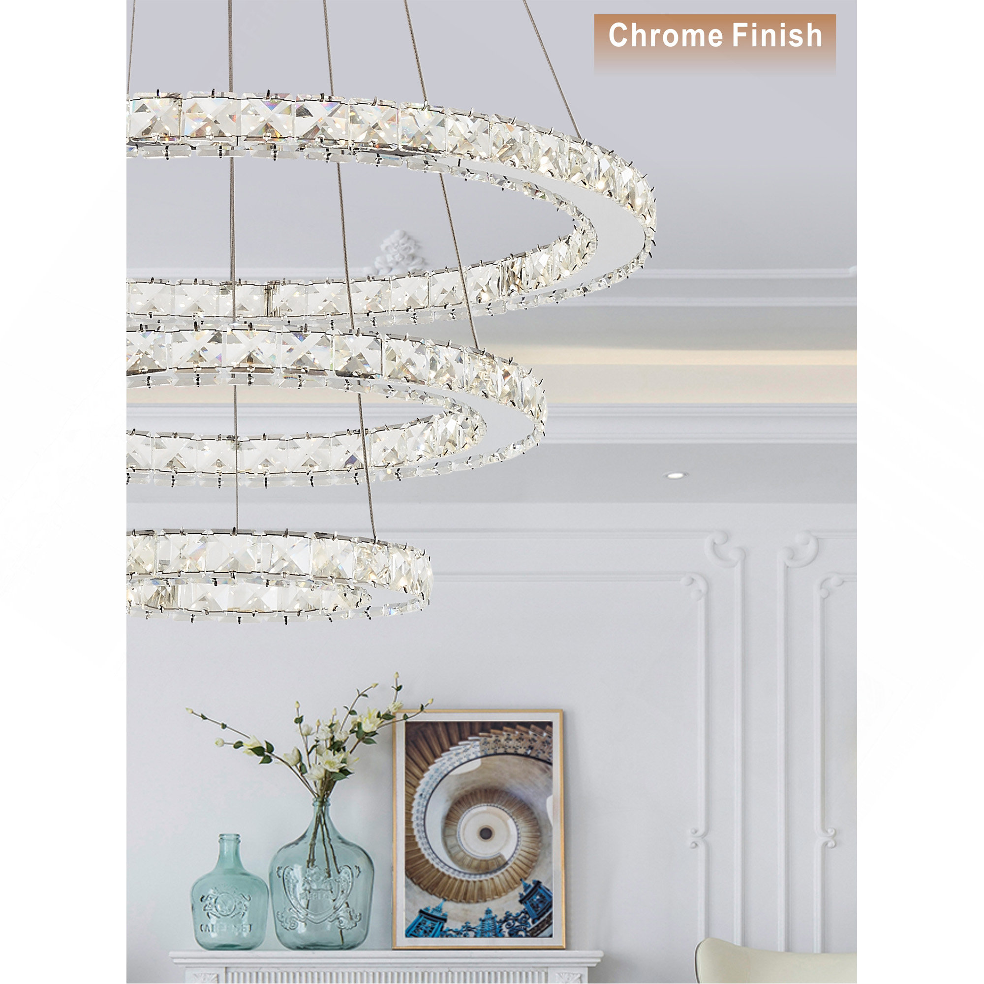 Mercer41 3-Layers Round Ring Chandelier | Wayfair